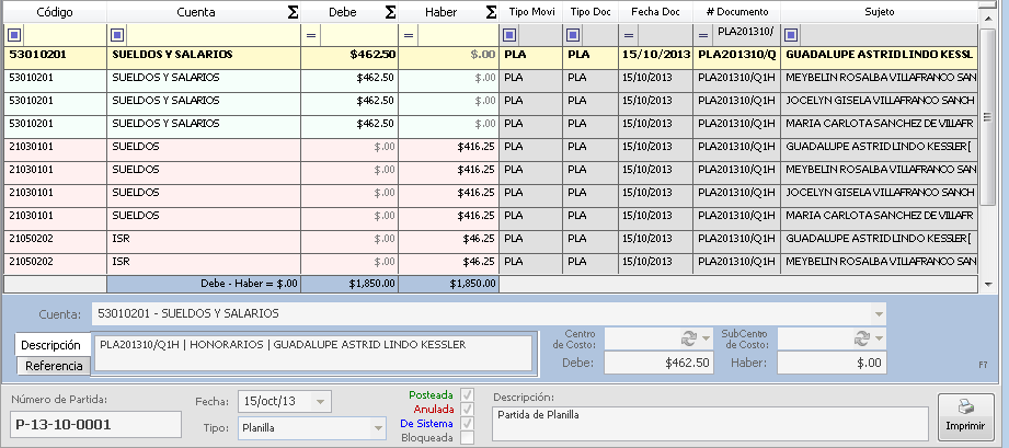Planillas - Brilo ERP Docs